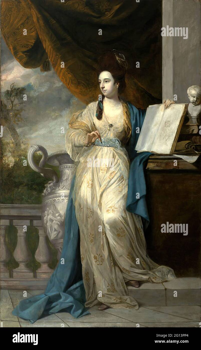 Sir Joshua Reynolds - Maria Lady Broughton Stock Photo - Alamy