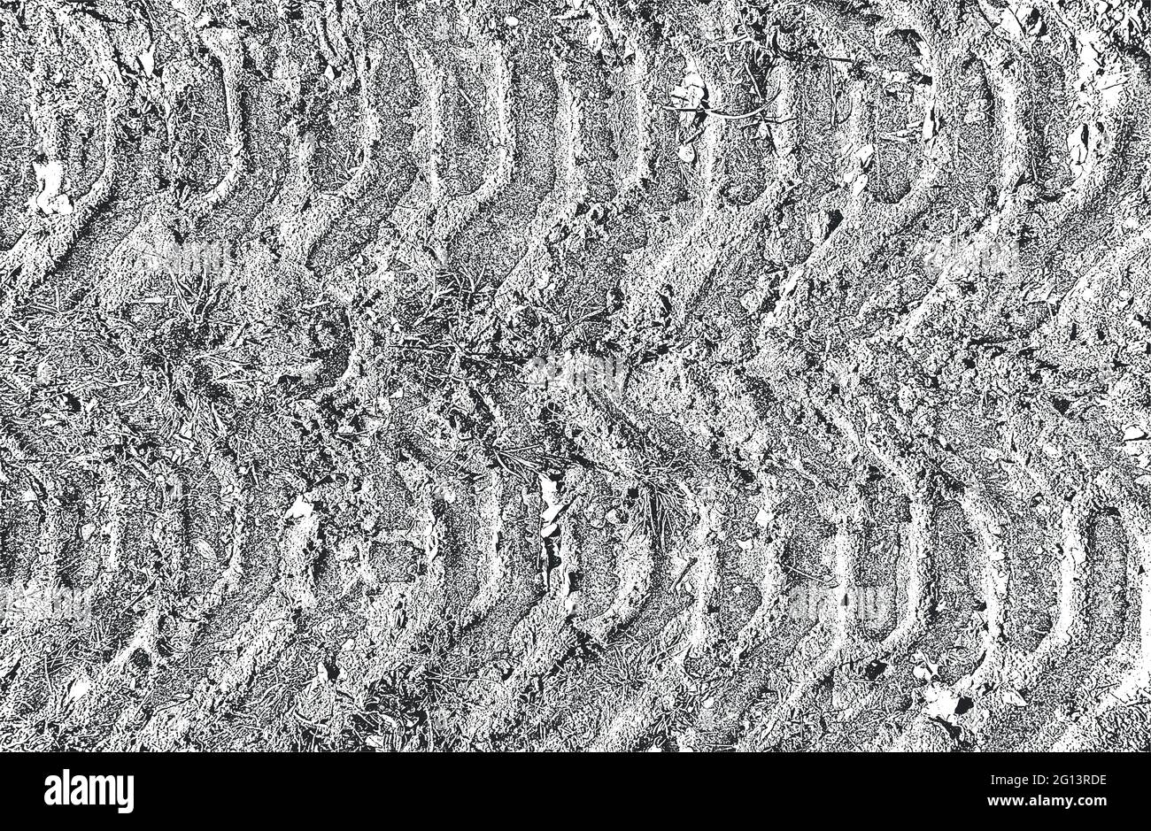 Distressed overlay texture of tire tracks. grunge background. abstract ...