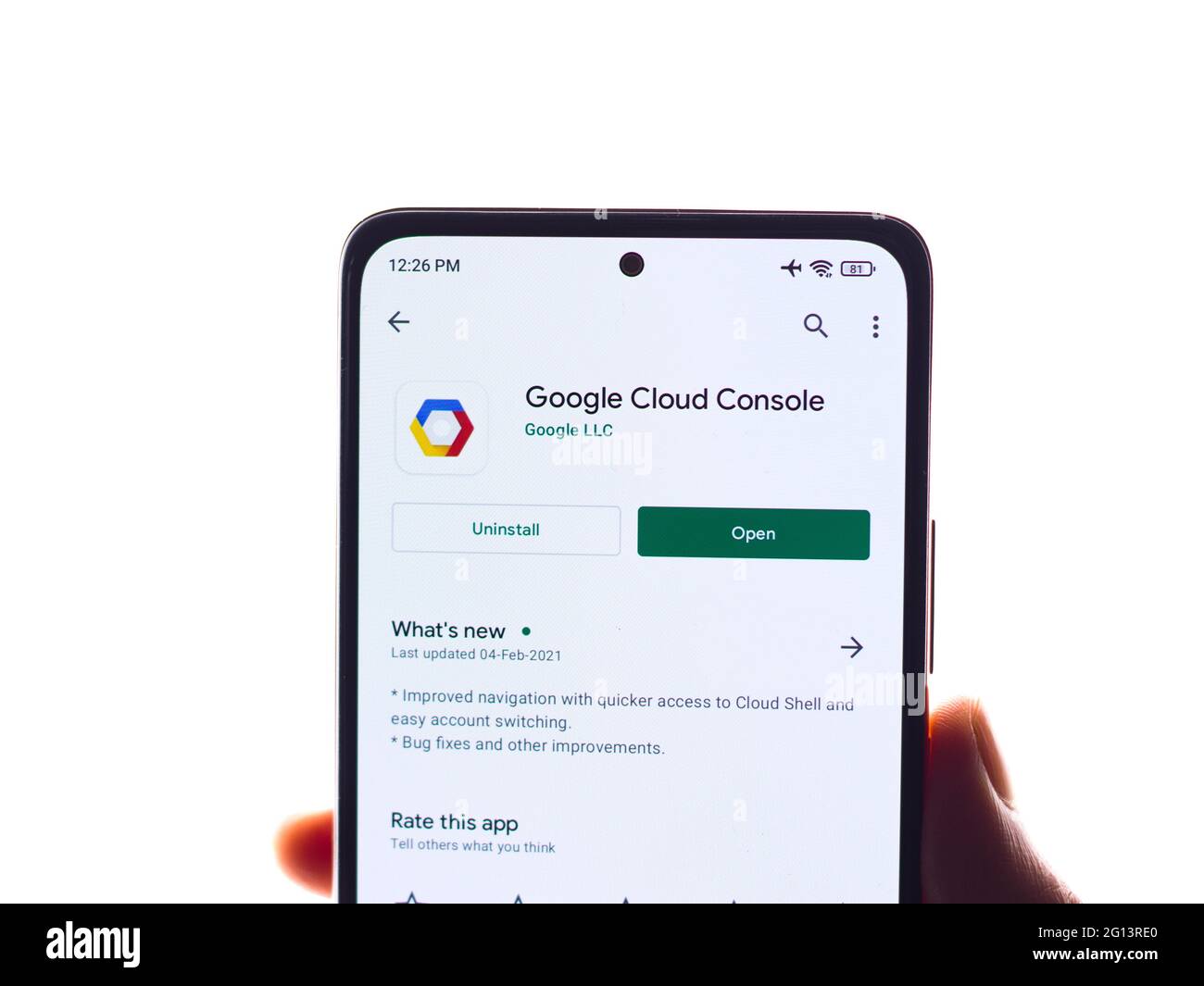 Assam, india - May 29, 2021 : Google Cloud Platform logo on phone ...