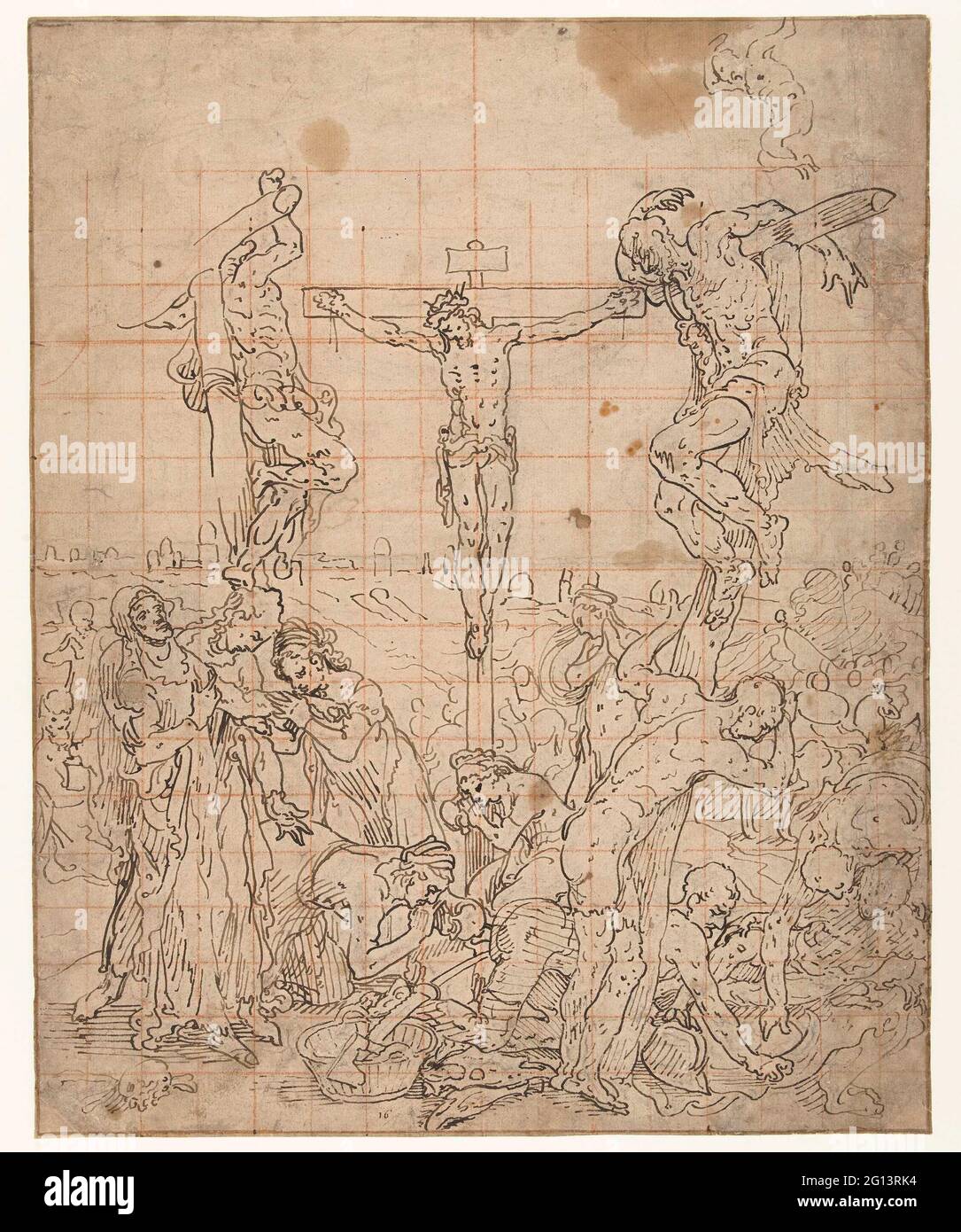 Calvary. Design for a painting Stock Photo - Alamy