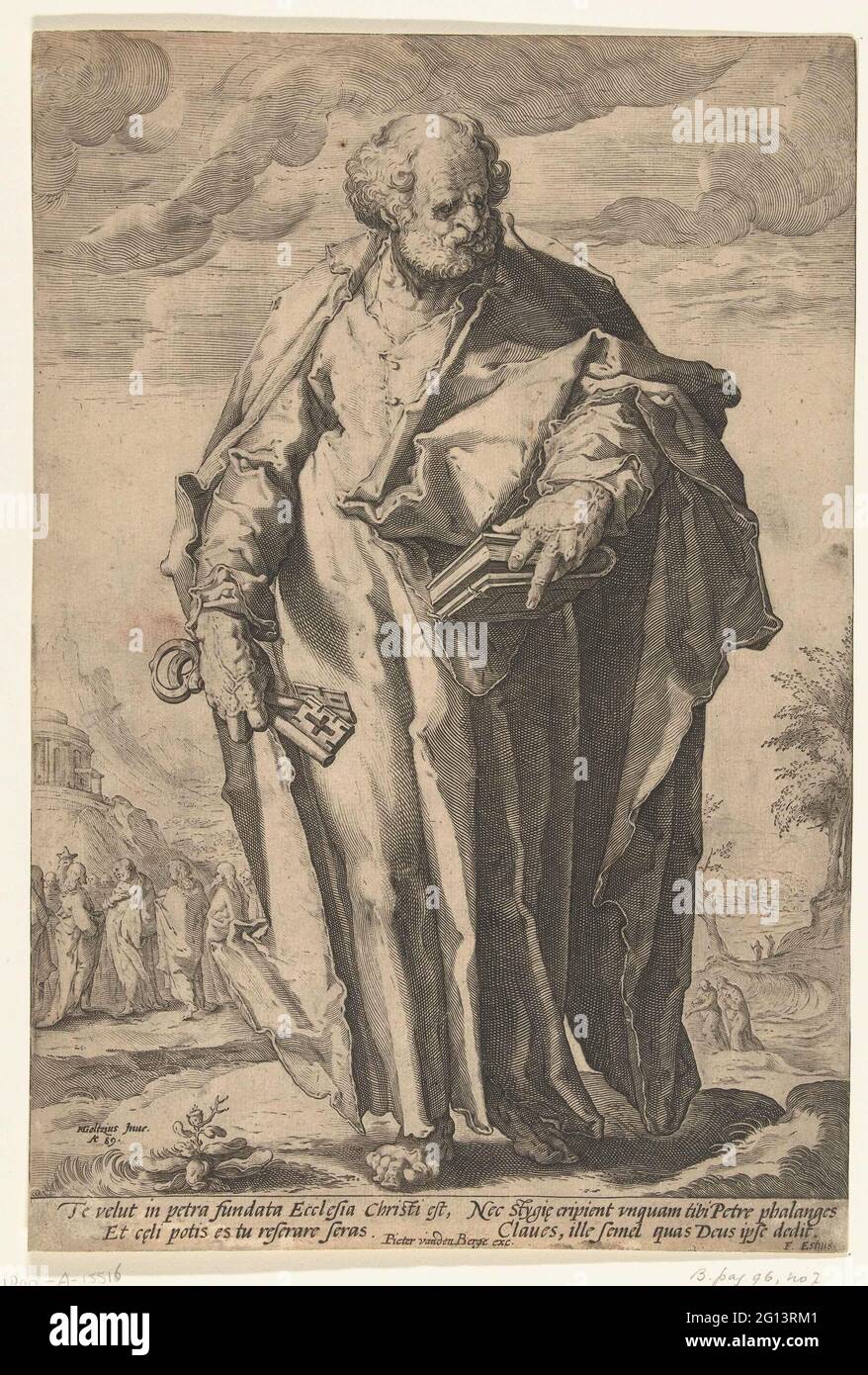 Peter; Petrus and Paul. Saint Peter, for feet, standing in a ...