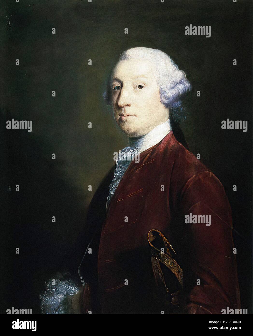 Sir Joshua Reynolds - Robert Ramsden 1755 Stock Photo - Alamy