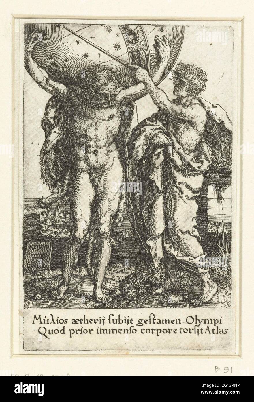 Hercules and Atlas; Working from Hercules. Hercules of the front, with ...