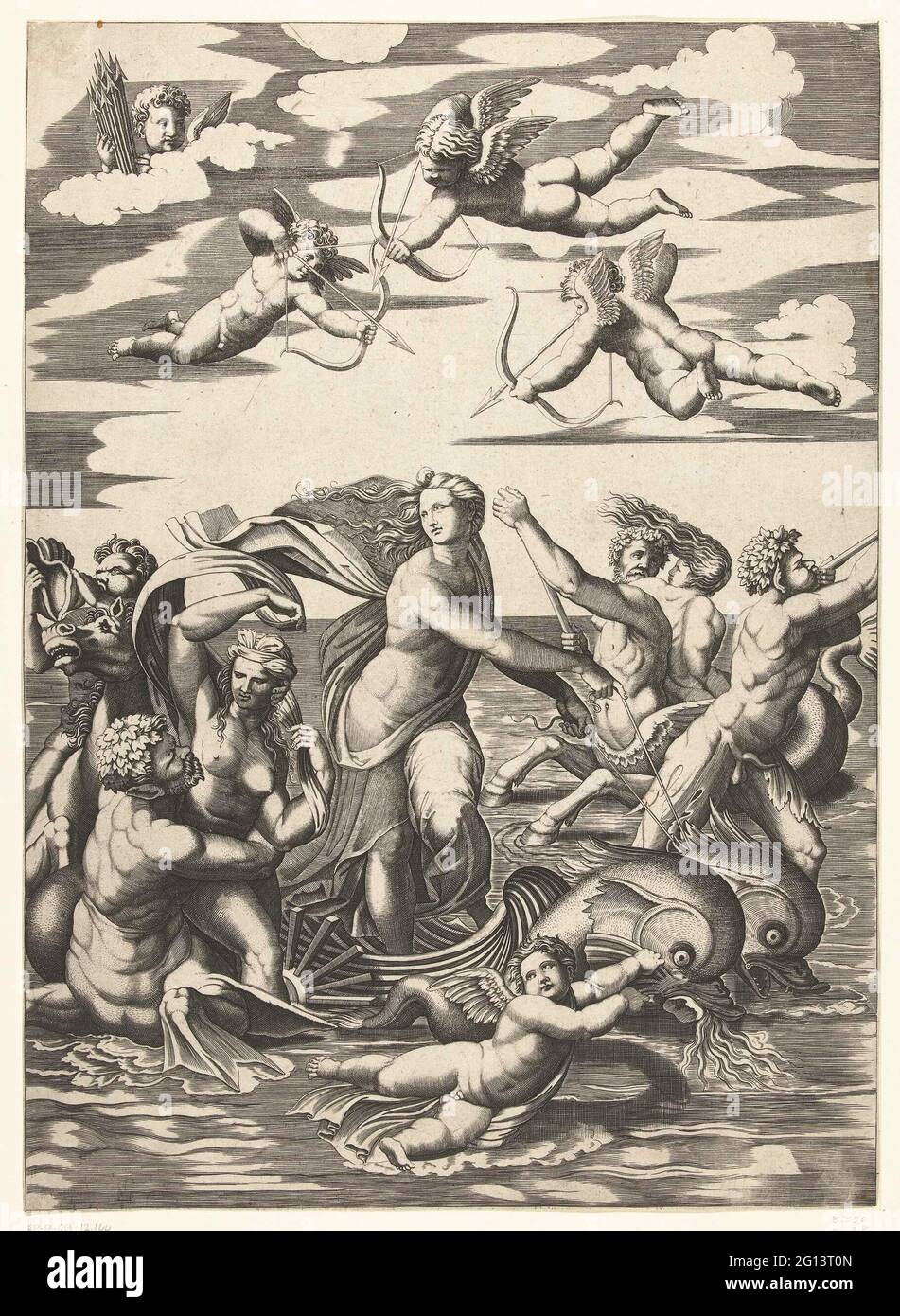 Galatea pulled by dolphins hi-res stock photography and images - Alamy
