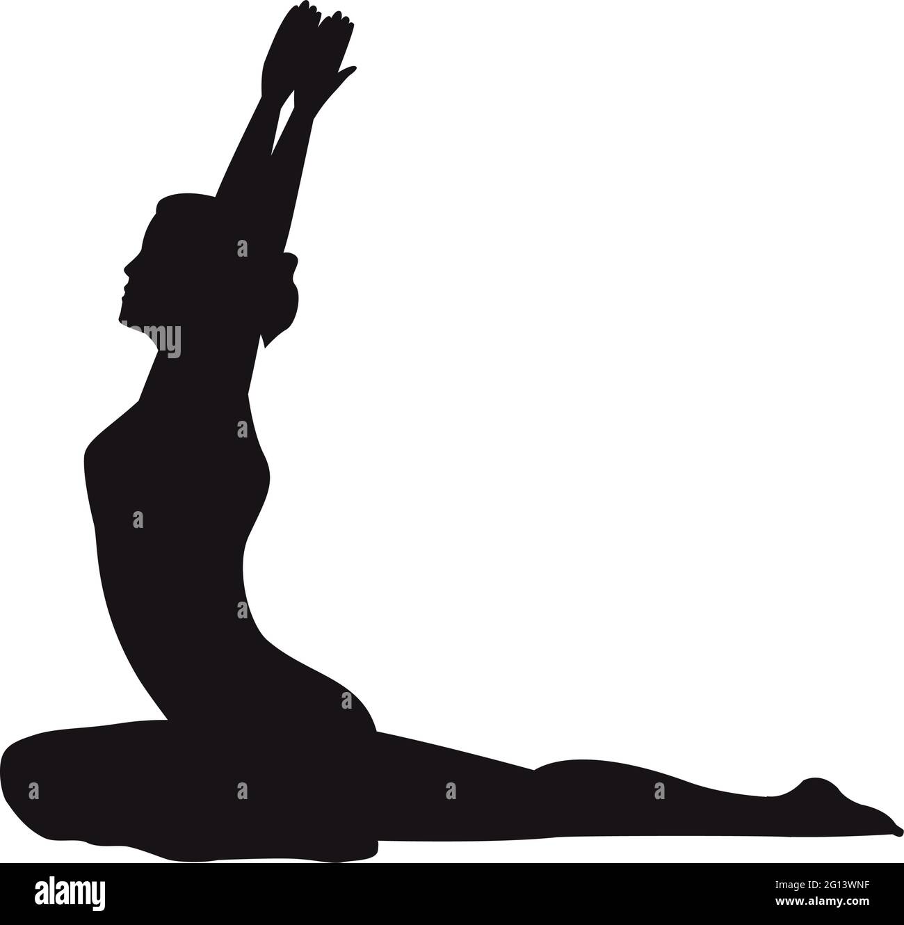 Monkey pose yoga Stock Vector Images - Alamy
