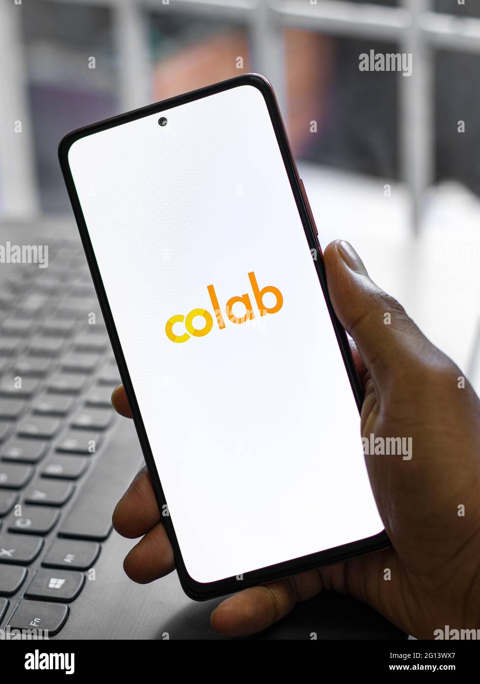 Assam, india - May 29, 2021 : Google Colab logo on phone screen stock ...