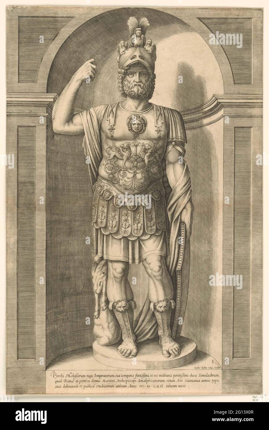 Statue of Pyrrhus. Statue of Pyrrhus, king of Epirus as the war god ...