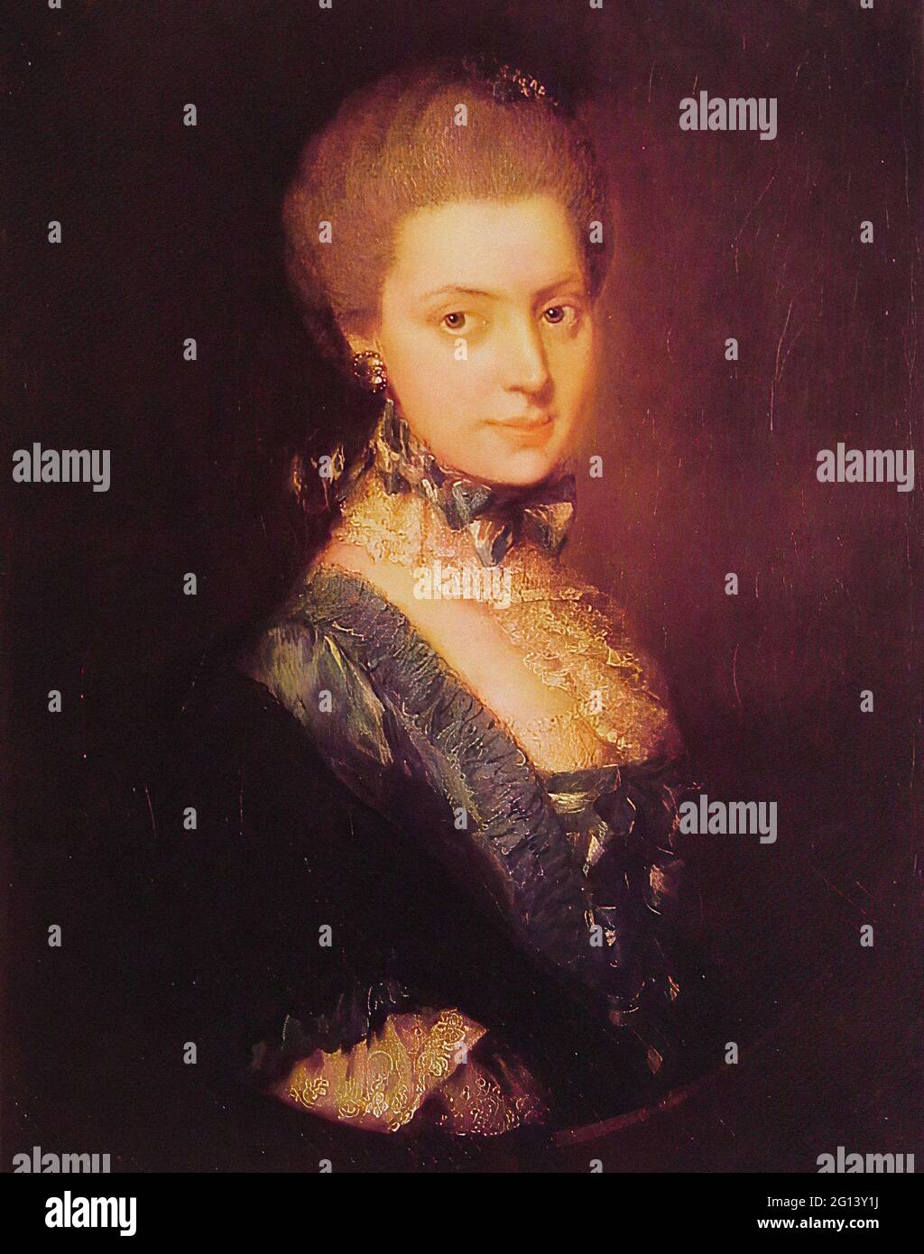 Thomas Gainsborough - Elizabeth Wrottesley 1765 Stock Photo - Alamy