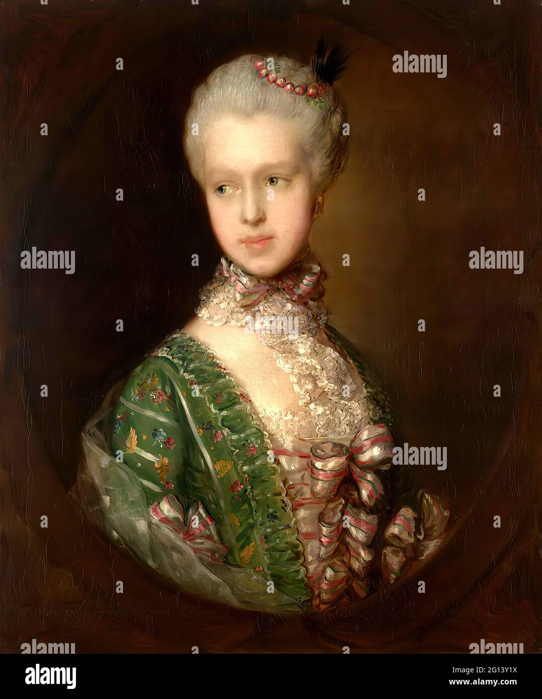 Thomas Gainsborough - Elizabeth Wrottesley Later Duchess of Grafton ...