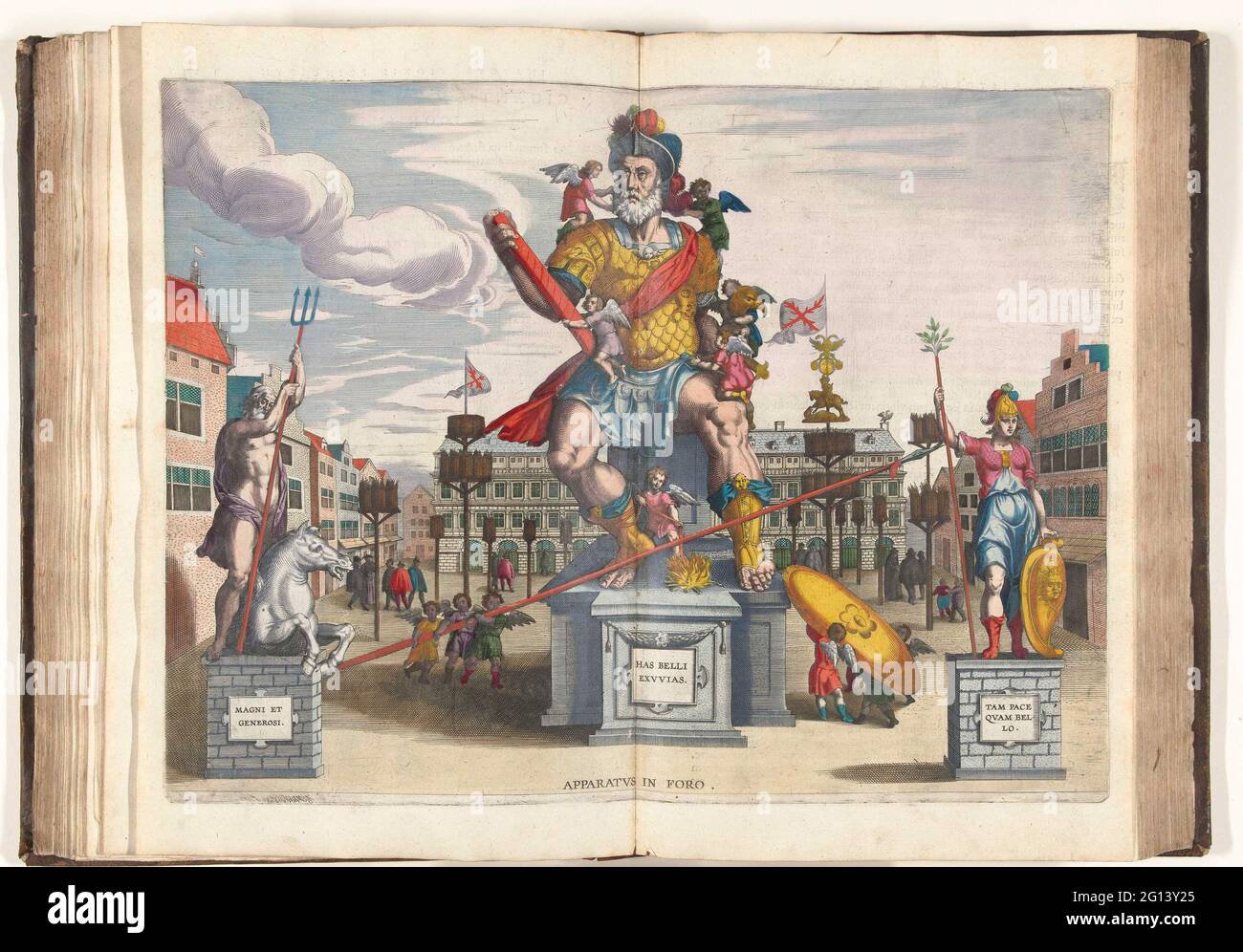 The giant antigoon, 1599; Apparatus in Foro. Image of the giant ...