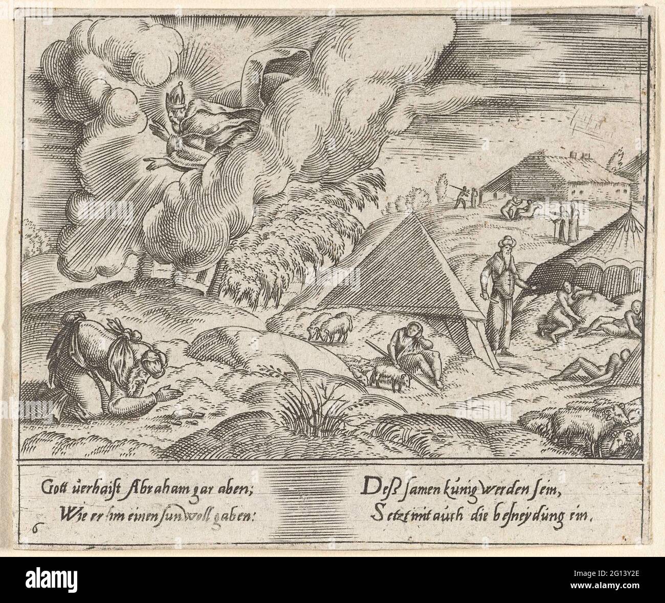 God promises Abraham a son; Abraham's life. Abraham bends to the ground ...