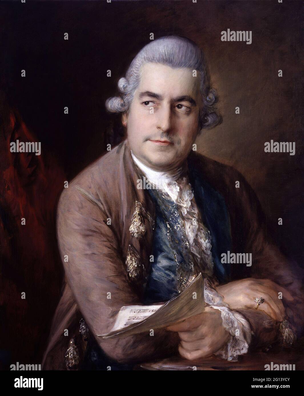 Thomas Gainsborough - Johann Christian Bach Stock Photo - Alamy