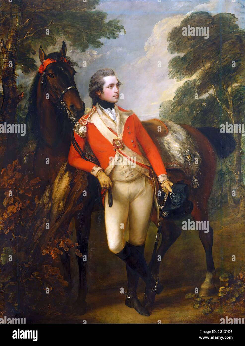 Thomas Gainsborough - John Hayes St Leger 1765 1800 Stock Photo - Alamy
