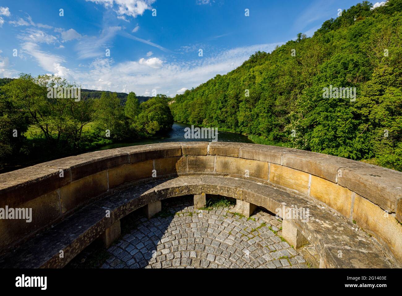 The Valley of the Werra River at Creuzburg in Thruingia Stock Photo - Alamy