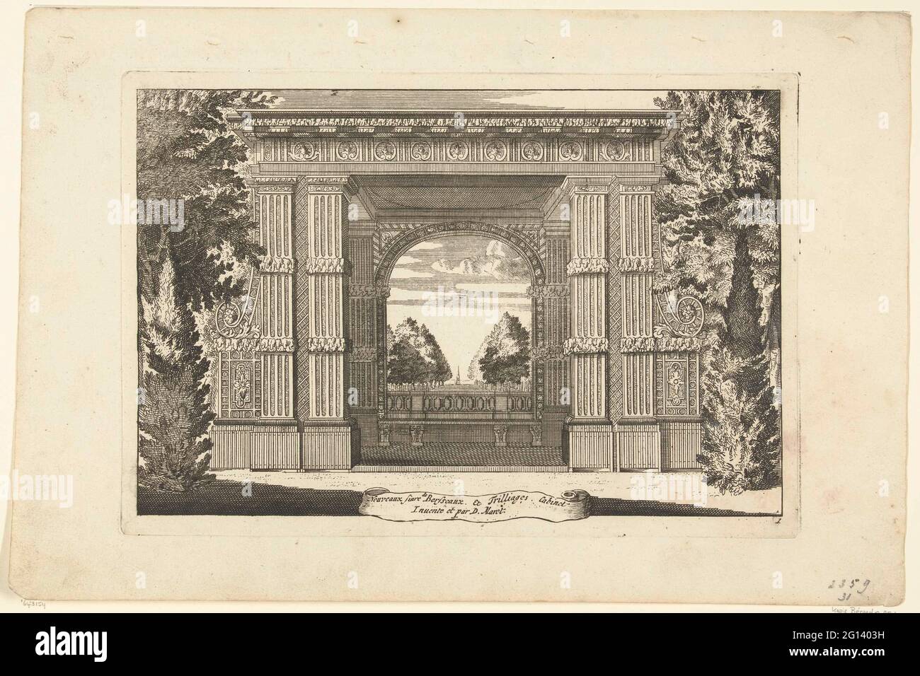 Title page: Nouveaux Siure de Bersseaux. Et trilliages. Cabinet ...