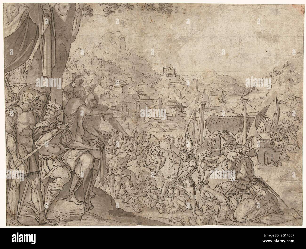 Martyrdom of Saint Ursula and the eleven thousand virgins Stock Photo ...