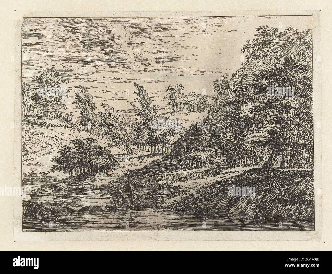 Landscape with Tobias and his dog and the angel Raphael Stock Photo - Alamy