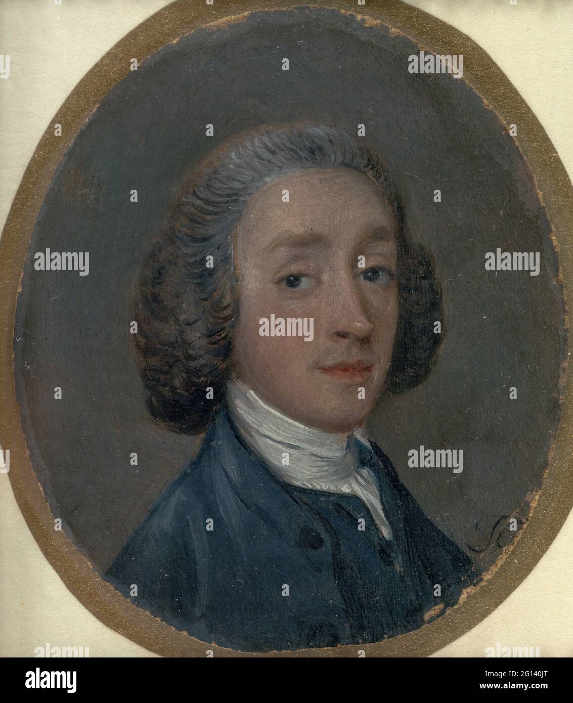 Thomas Gainsborough - Portrait of a Young Man with Powdered Hair Stock ...