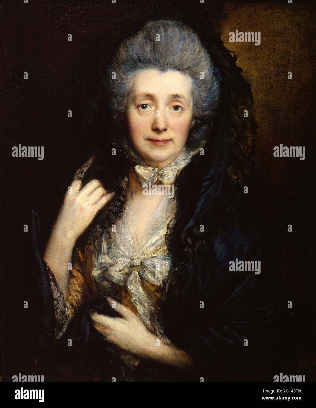 Thomas Gainsborough - Portrait of Margaret Gainsborough Stock Photo - Alamy