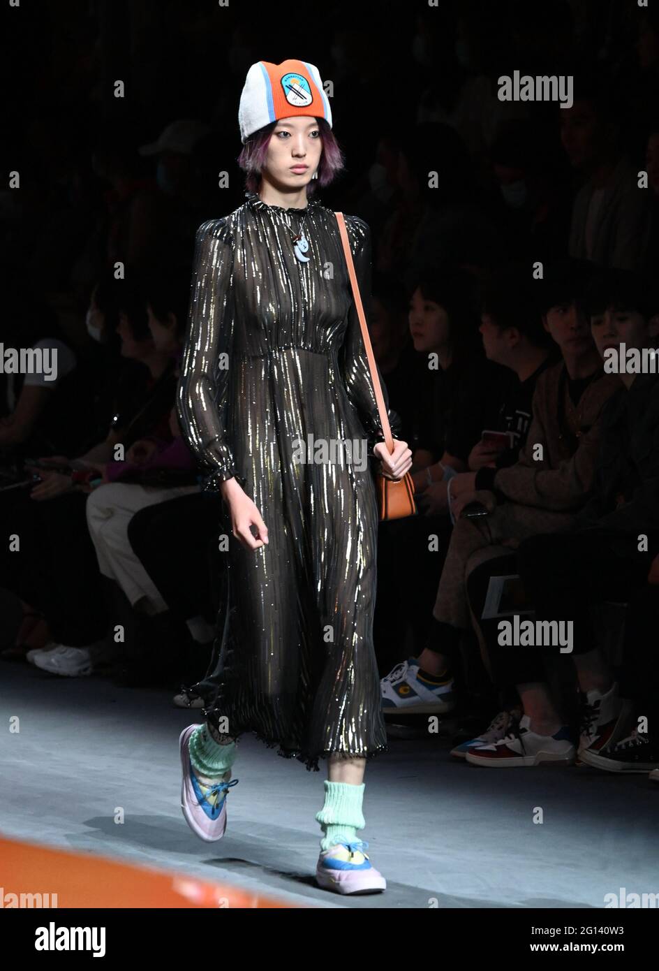 Shanghai, China. 3rd June, 2021. Models walk the runway during the ...