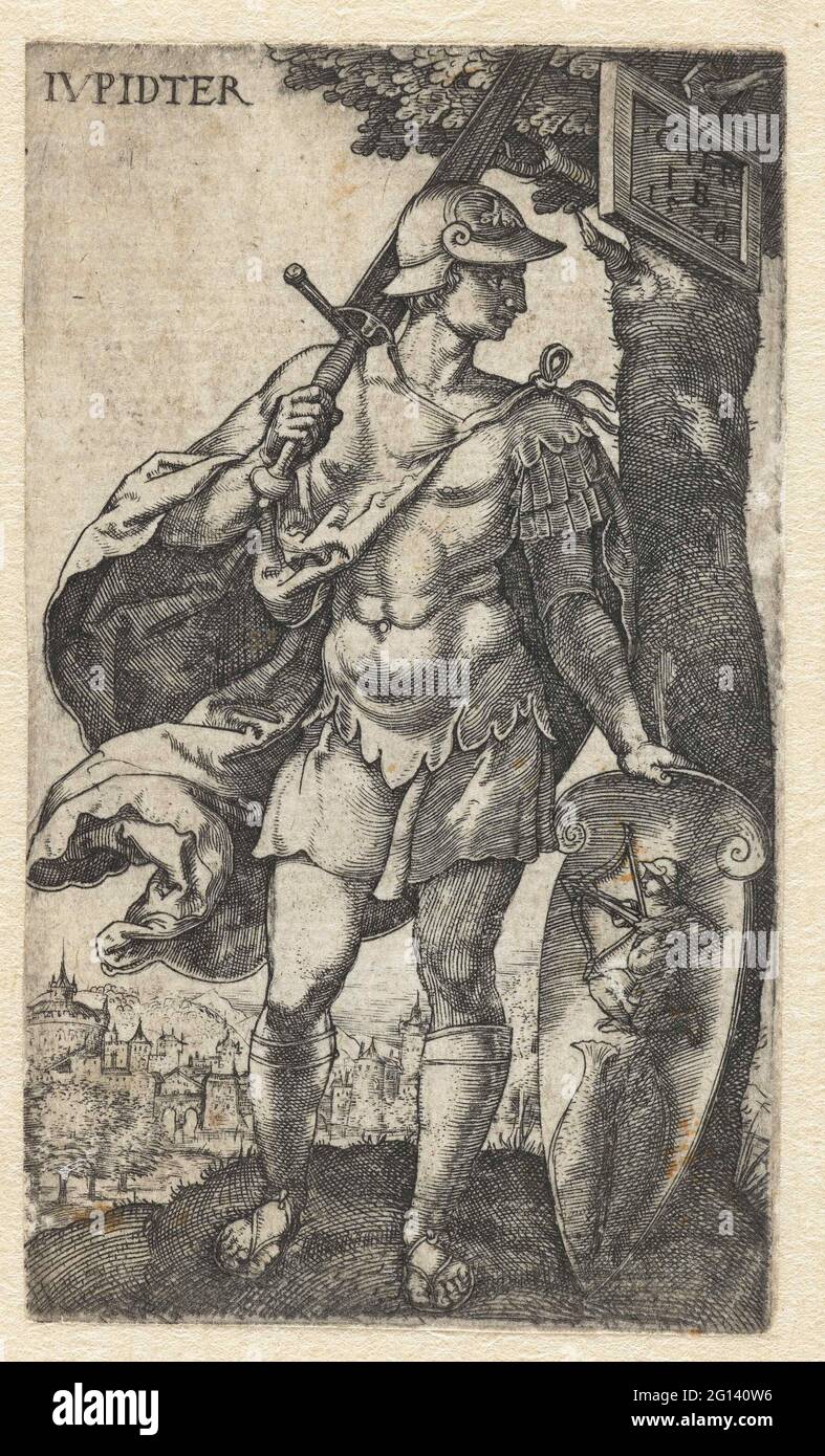 Jupiter; IVPIDTER; Gods that sit on the seven planets. Jupiter with ...