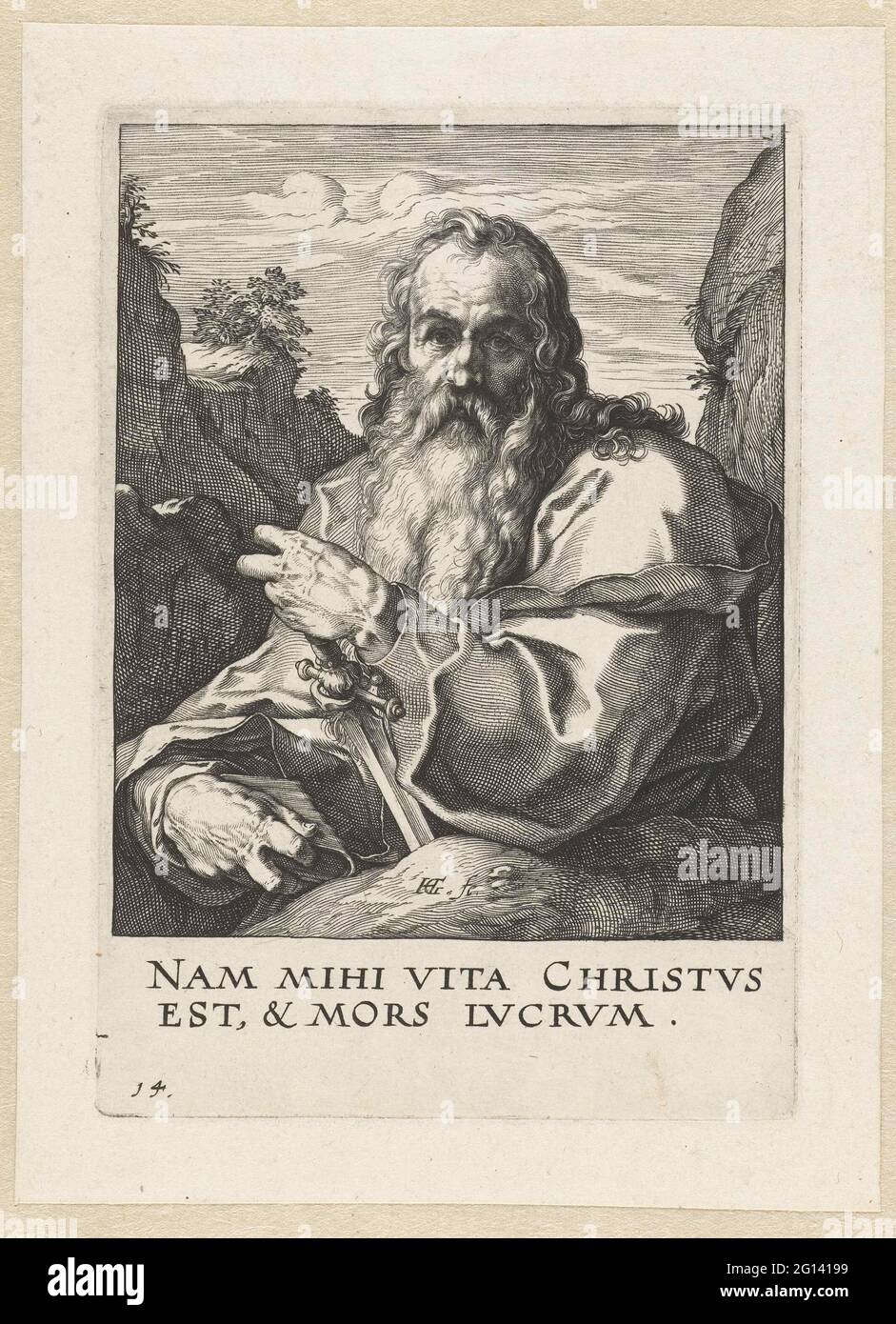 Holy Paulus; Christ, the twelve apostles and the Holy Paul. The holy ...