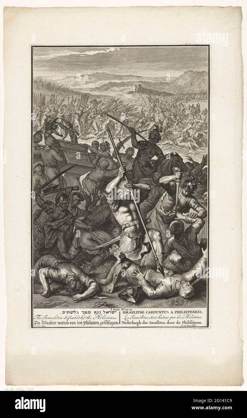 Israelites reported by the Philistines; Nederlaegh der Israeliten by ...