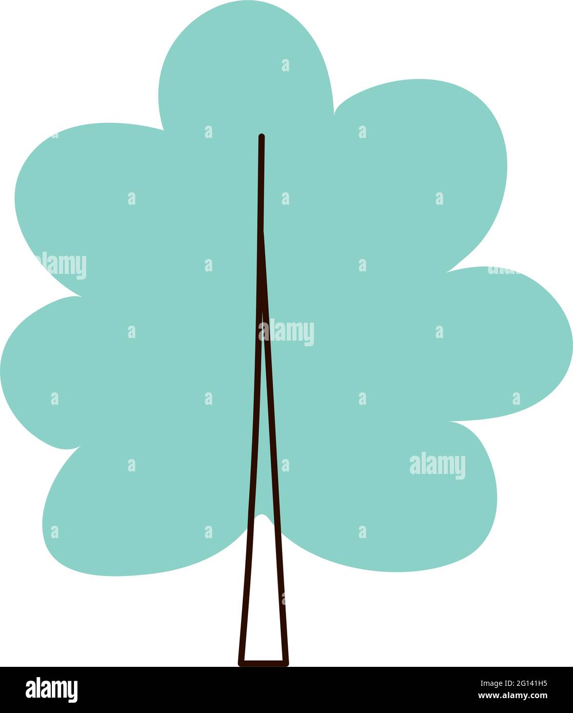 pretty green tree Stock Vector Image & Art - Alamy