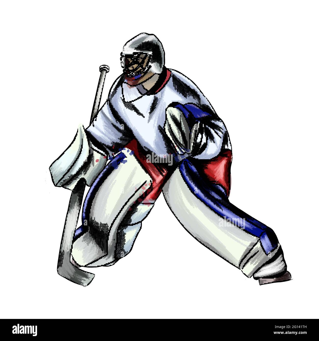 Hockey Goalie Drawings