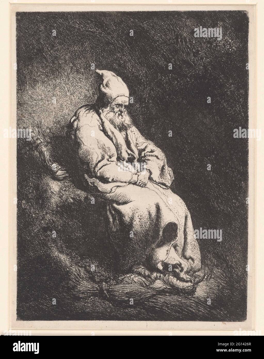 Hermit in a cave Stock Photo - Alamy