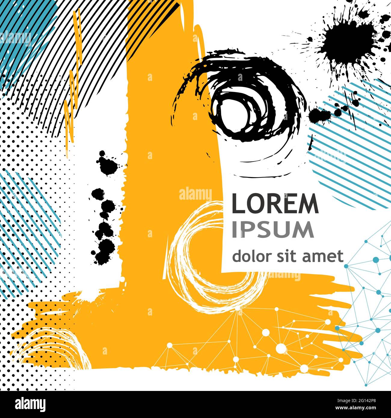 Abstract background for text. With handmade items. Vector illustration ...