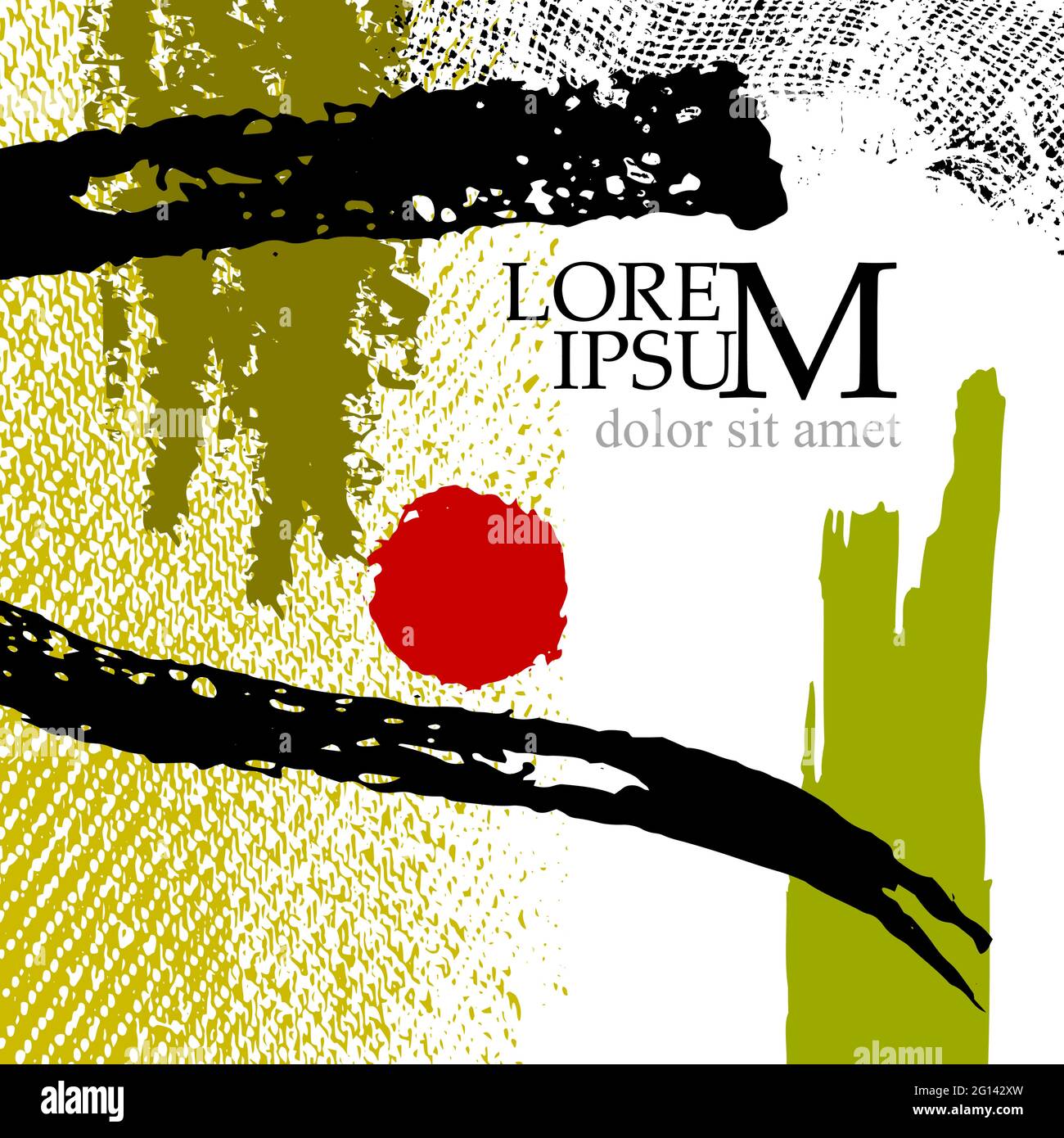 Abstract background for text. With handmade items. Brush strokes ...