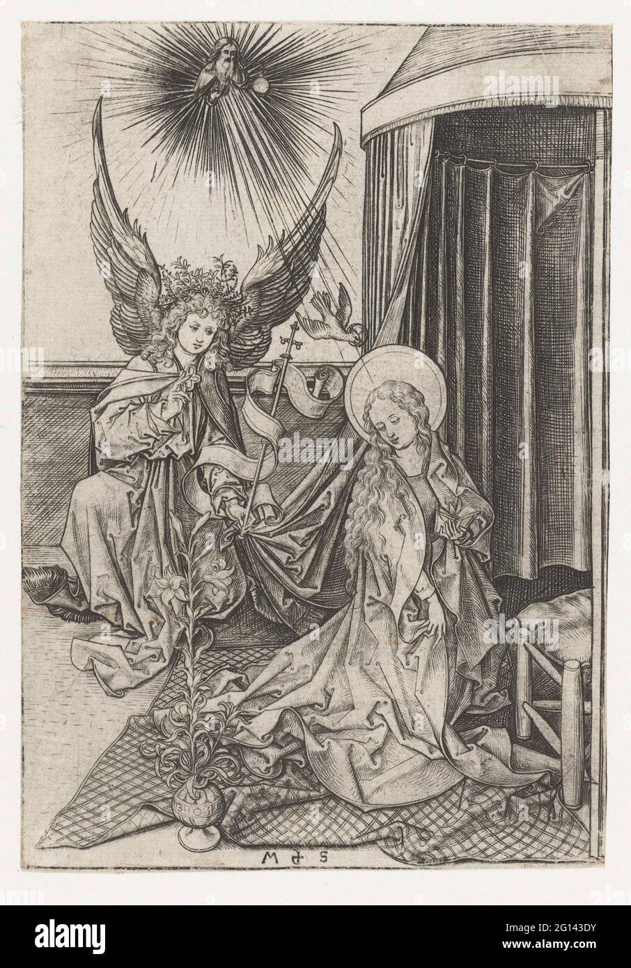 Annunciation. The announcement of the birth of Christ to Maria: the ...