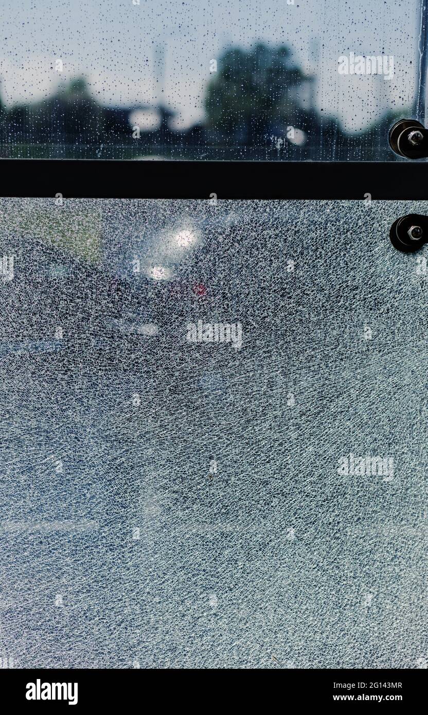 broken glass, background of cracked window. vertical photo Stock Photo ...