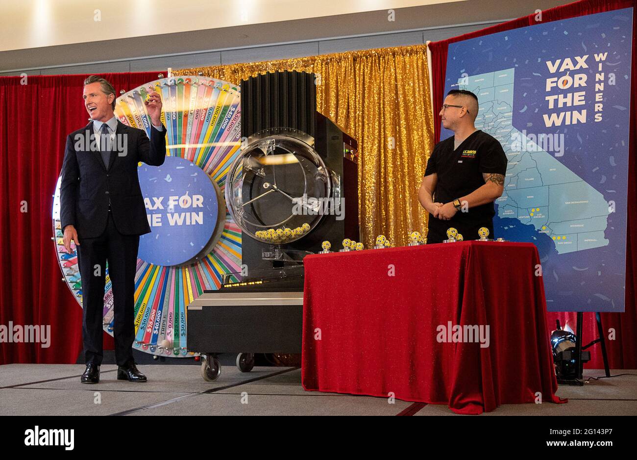 Gavin newsom lottery hi-res stock photography and images - Alamy