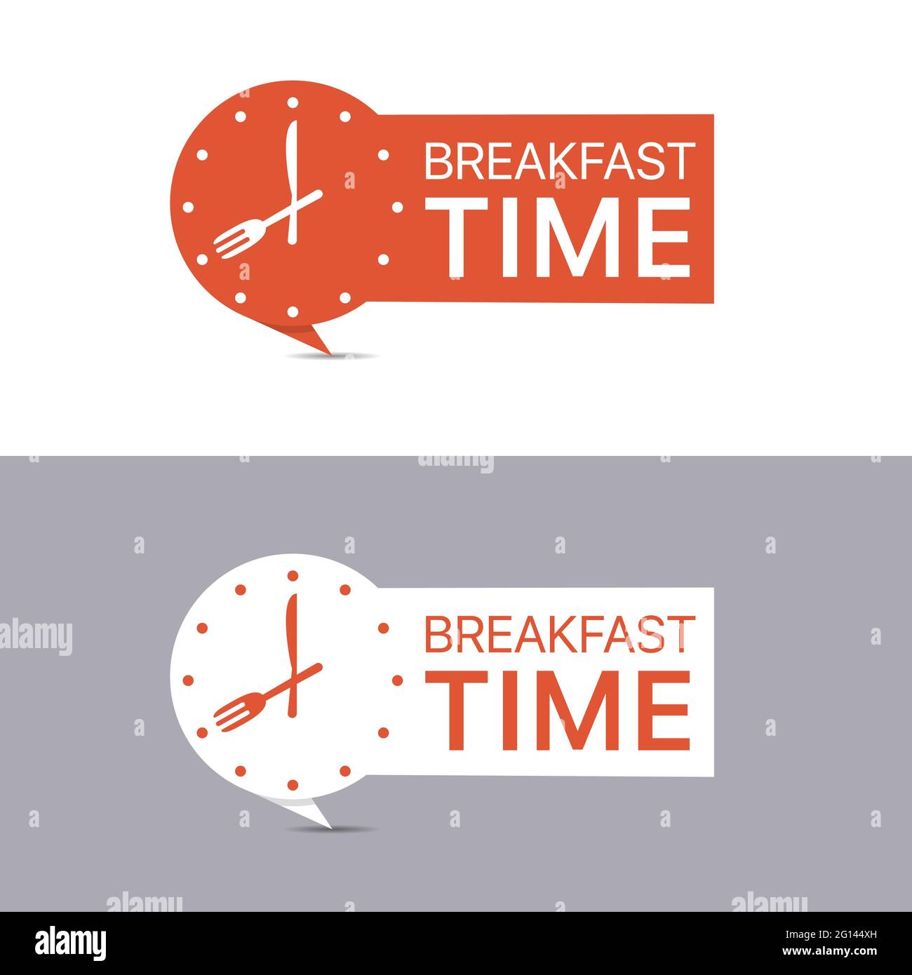 Breakfast lunch coffee time Stock Vector Images - Alamy