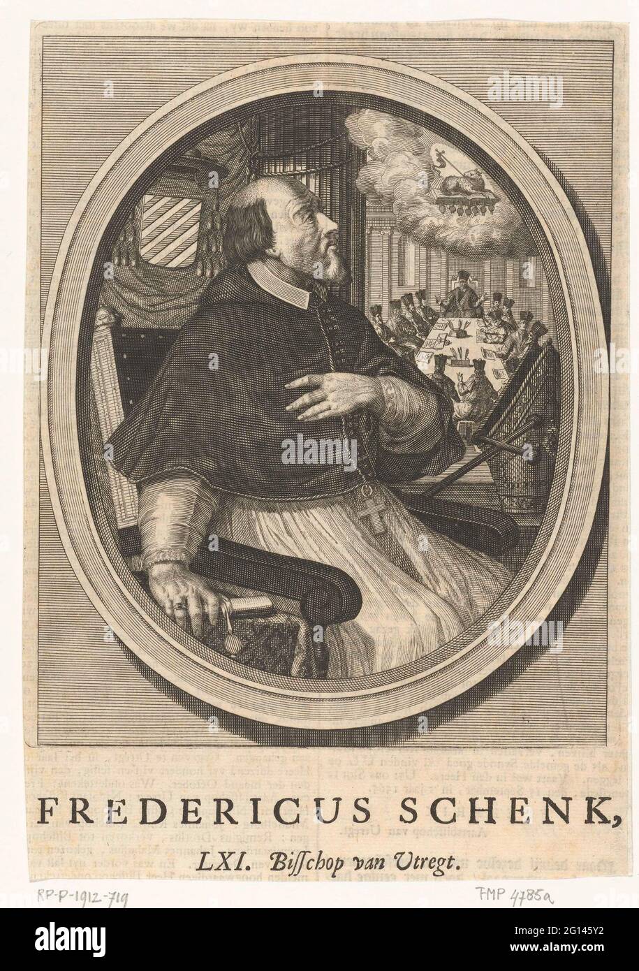 Portrait of Frederik Schenk van Toutenburg, Archbishop of Utrecht ...
