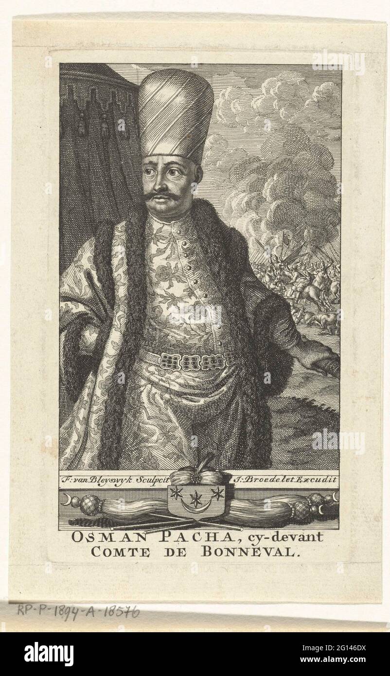 Portrait of Osman Passcha as General of Turkish troops; Osman Pacha, Cy ...
