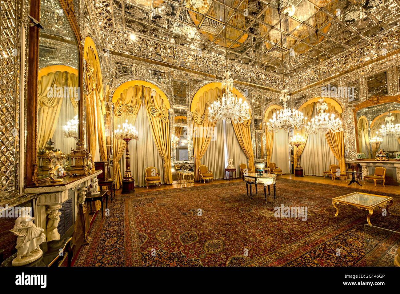 Former royal palace of Iranian Qajar dynasty known as Golestan Palace ...
