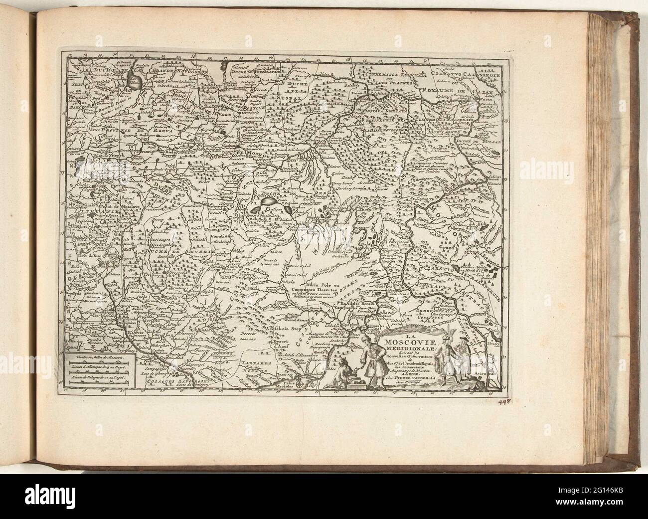 Map of Moskovia, 1726; La Moscovie Meridionale, Suivant Les Nouvelles ...
