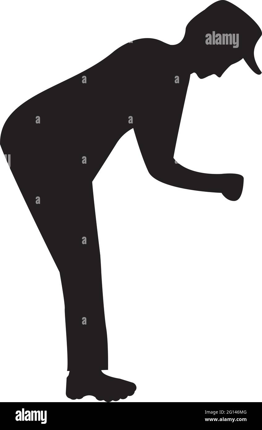 Crouched person Cut Out Stock Images & Pictures - Alamy