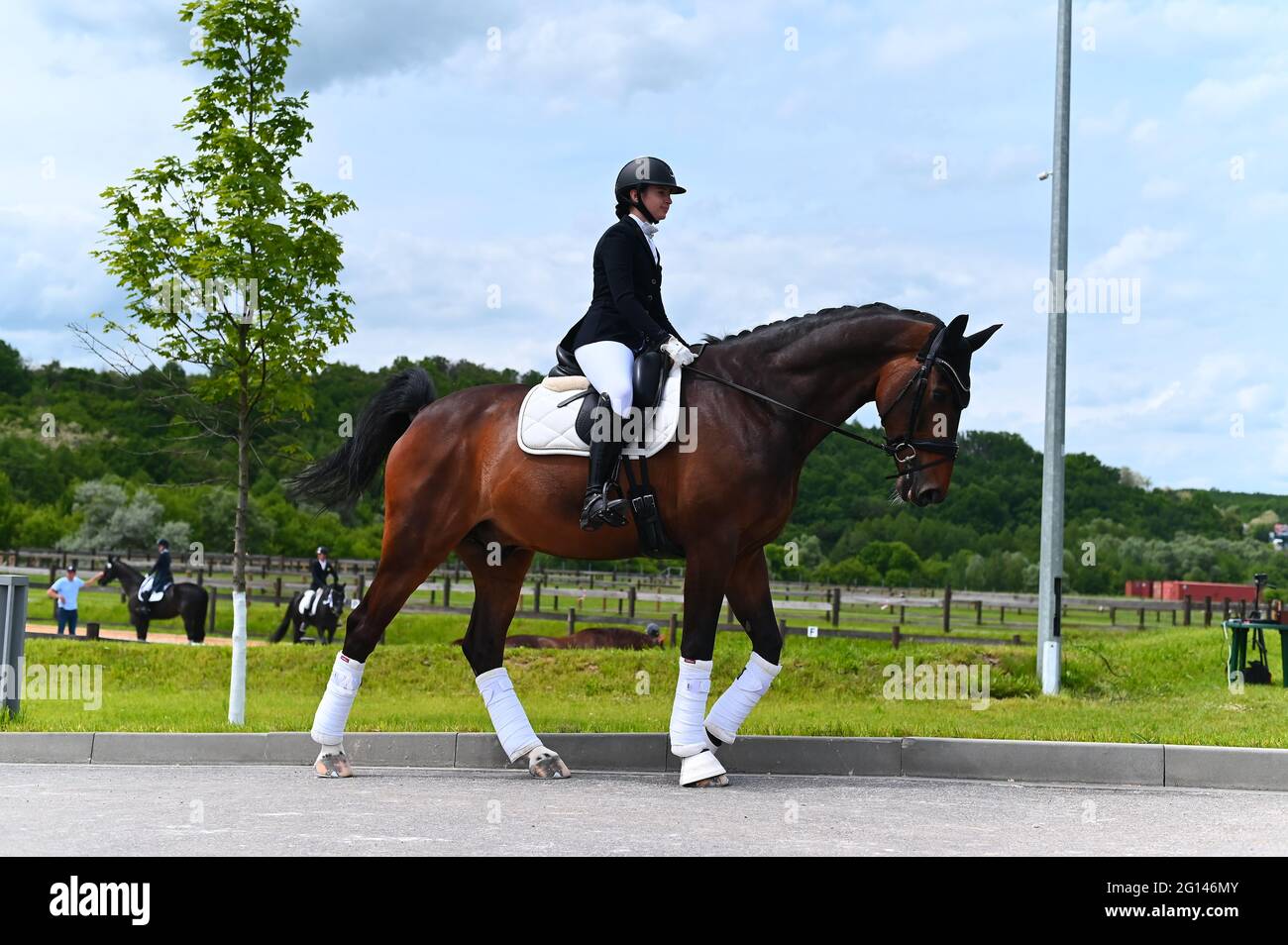 Kharkiv, Ukraine - June 4, 2021: The Equestrian FEI Dressage World Cup ...