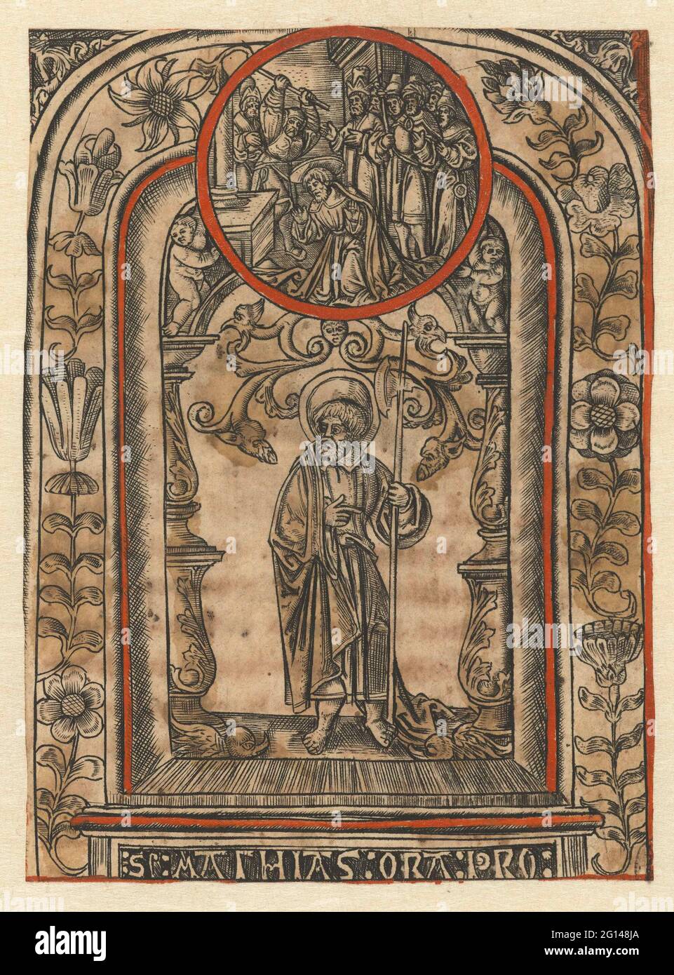 The Apostle Matthias and his martyrdom; : S: Mathias: Ora: Pro:. Print ...