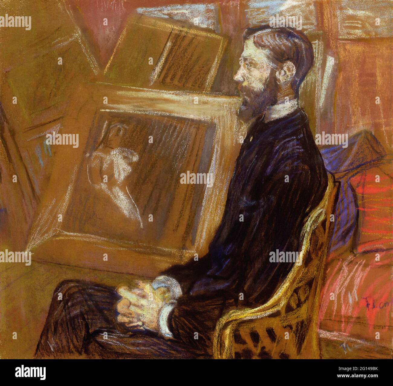 Toulouse-Lautrec - Portrait Georges Henri Manuel 1891 Stock Photo - Alamy