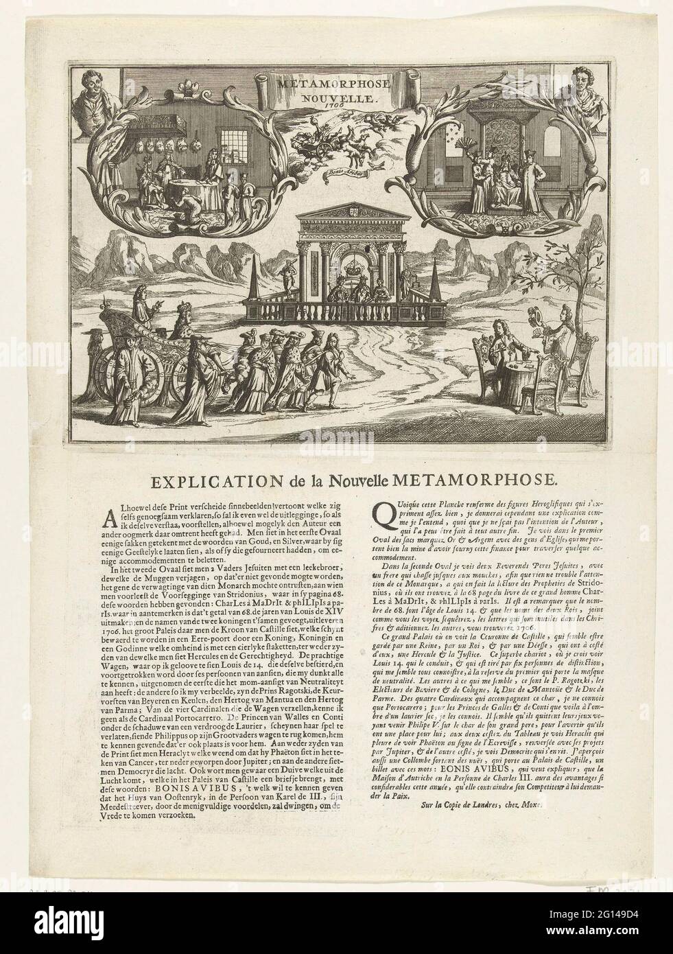Failed trip from Lodewijk XIV and the Duke of Anjou, 1706; Metamorphose ...