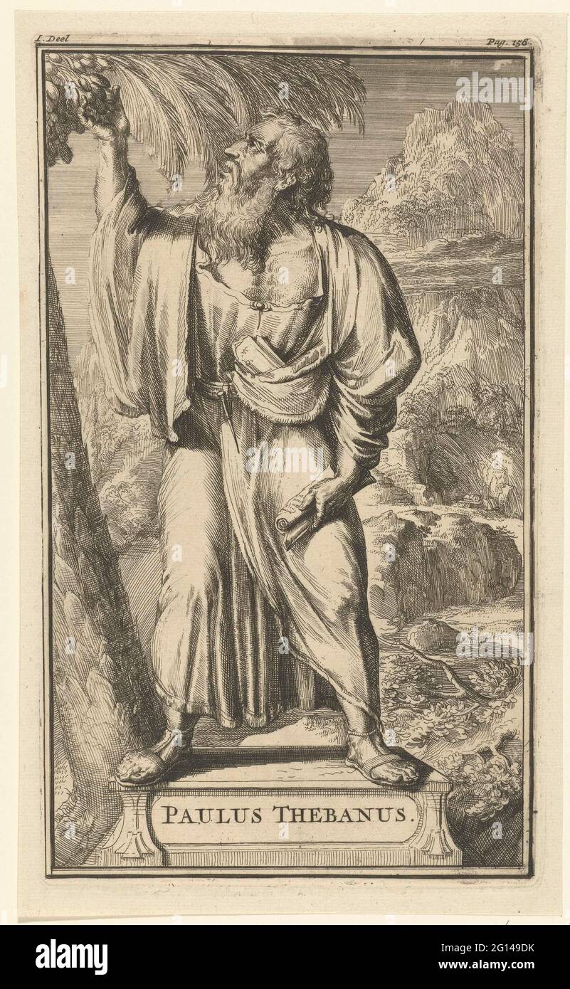 Portrait of Sint Paul van Thebe; Paulus Thebanus; History of churches ...