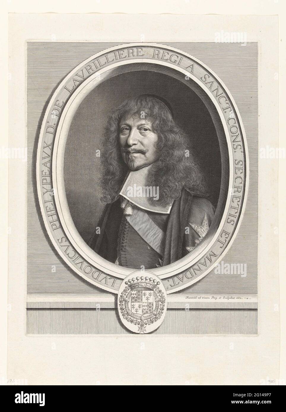 Portrait of Louis Phélypeaux de la Vrillière; Ludovicus Phelypeaux D ...