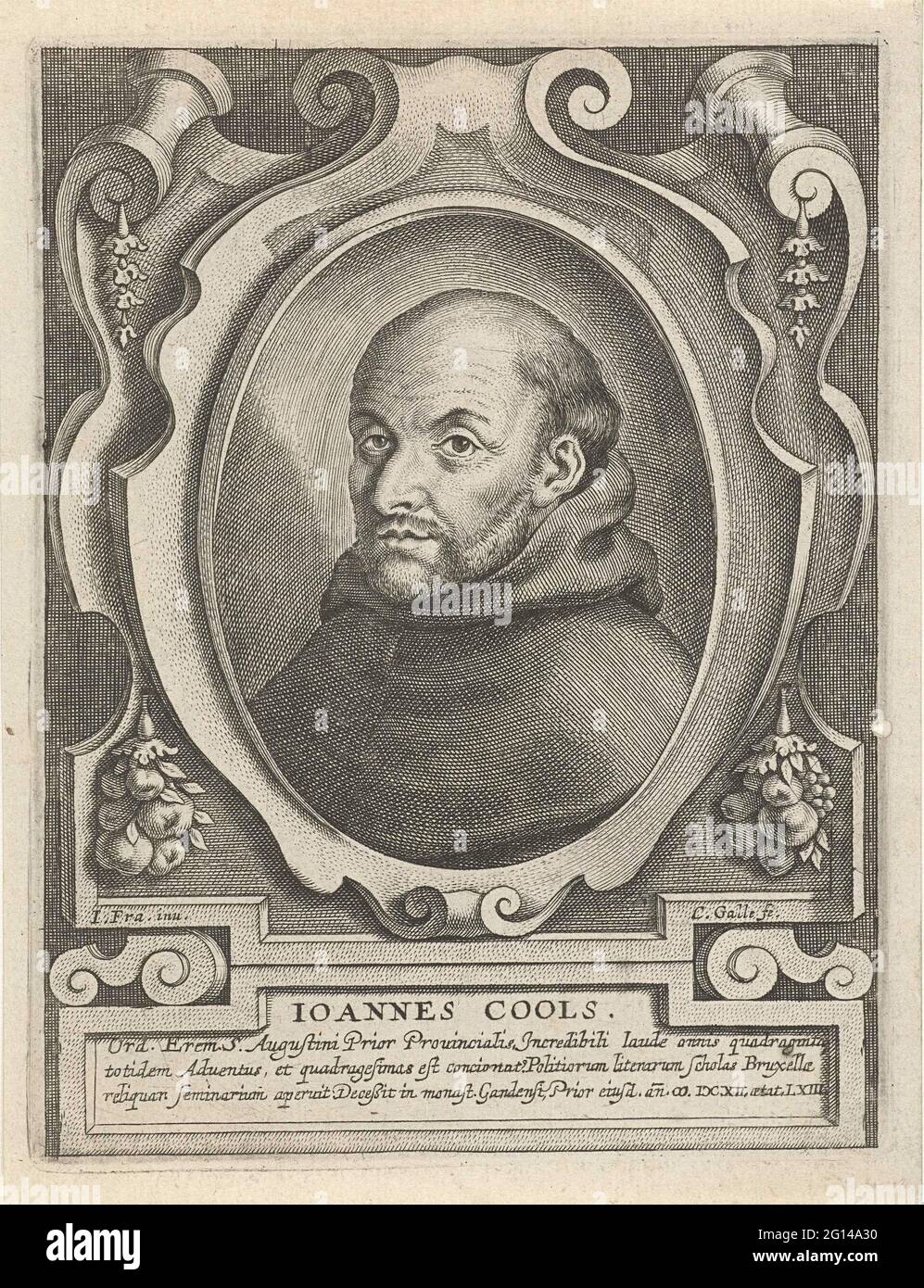 Portrait of the Augustijn Johannes Cools Stock Photo - Alamy