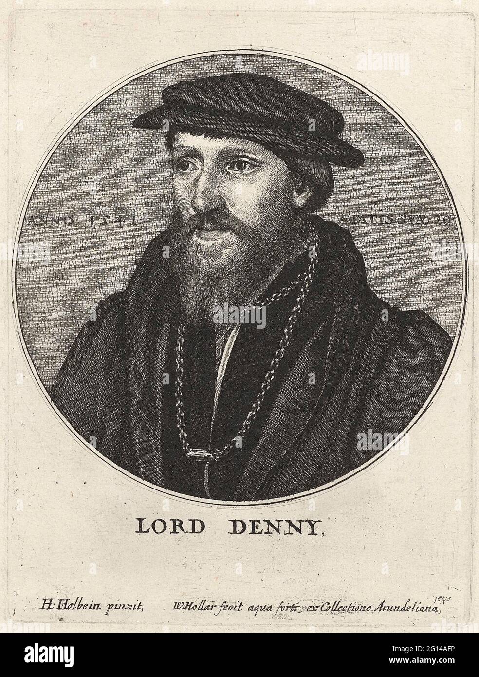 Portrait of Sir Anthony Denny. Portrait of Sir Anthony Denny, confidant ...