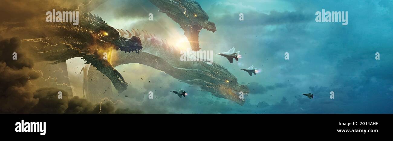 USA. A scene from the ©Warner Bros. new movie: Godzilla: King of the ...
